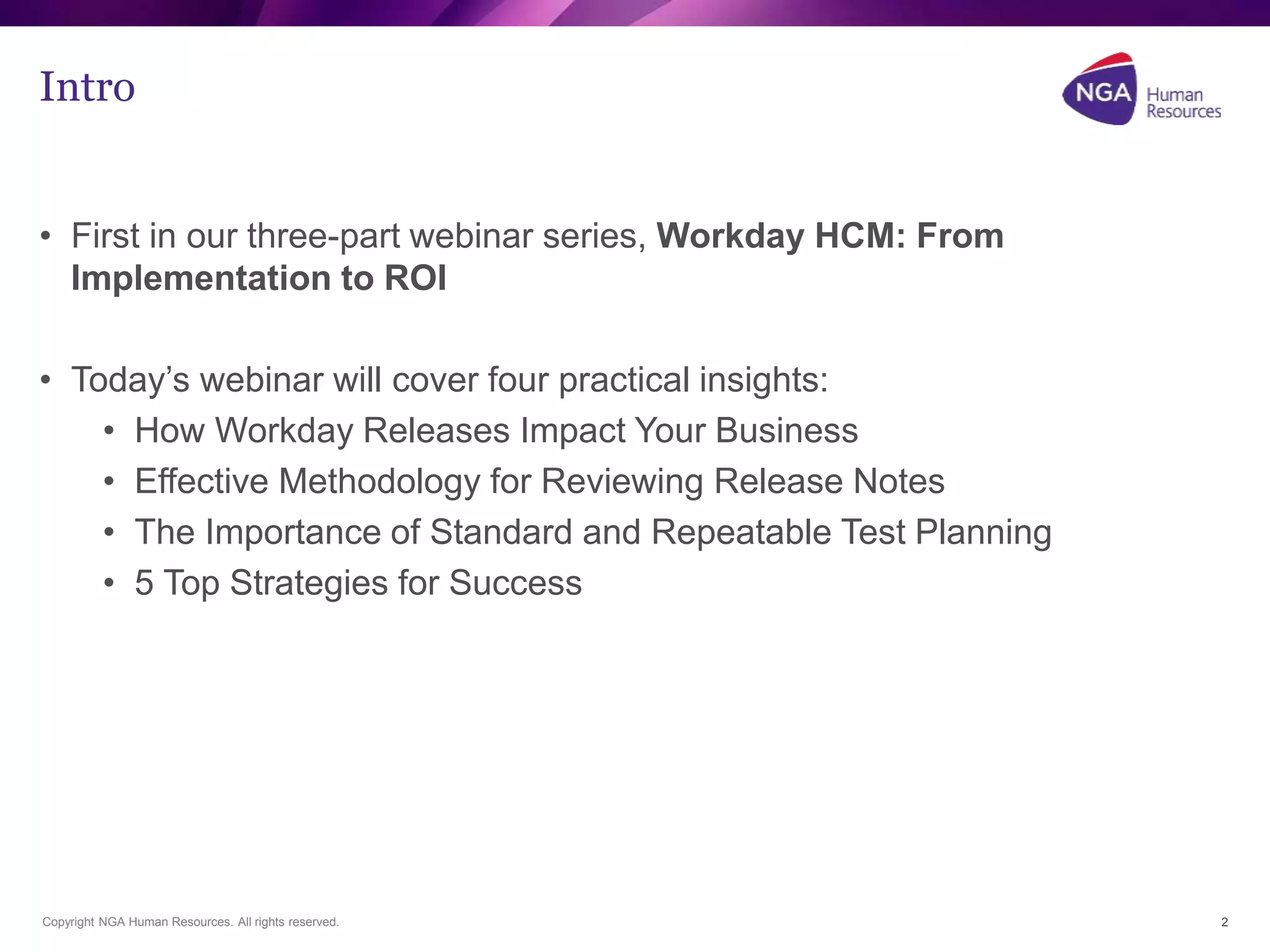 Preparing for Workday 23: A Practical Approach to Release Management | PPTX