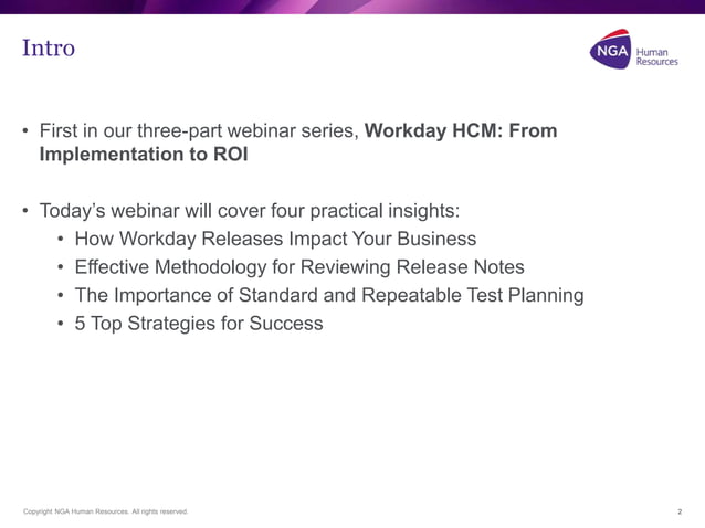 Preparing for Workday 23: A Practical Approach to Release Management | PPTX