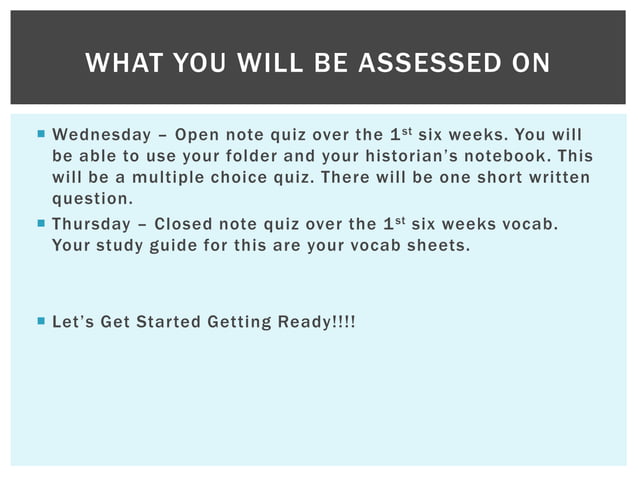Preparing for your assessments | PPT