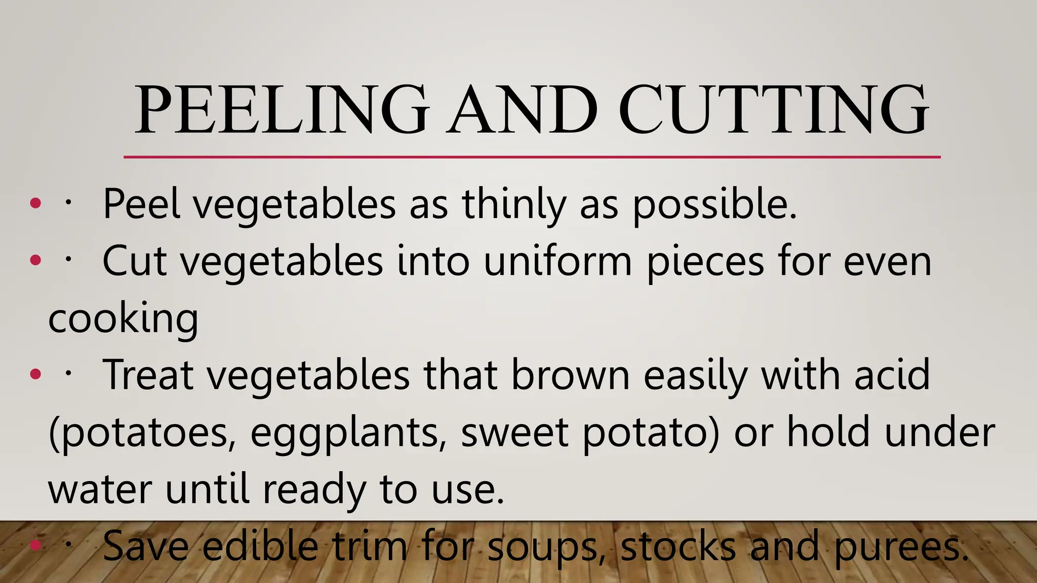 Preparing Fresh Vegetables in cookery 10 | PPTX
