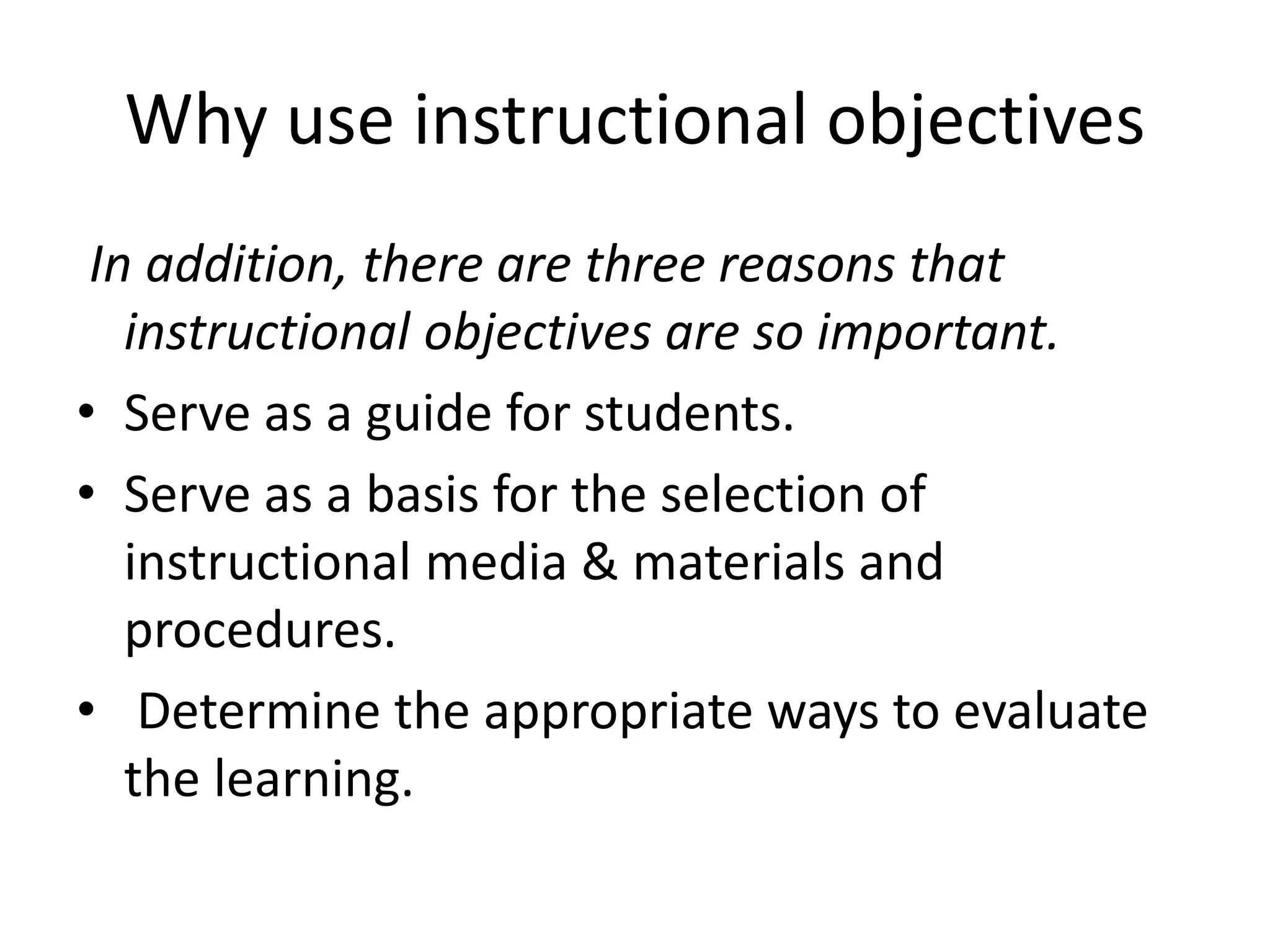Preparing instructional objectives | PPTX