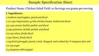 Preparing kitchen tools and equipment and the ingredients in food ...