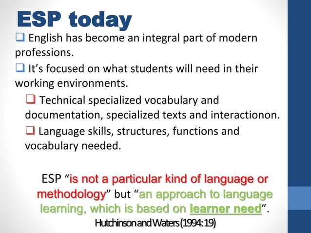 Preparing materials for esp teaching (1) | PPT