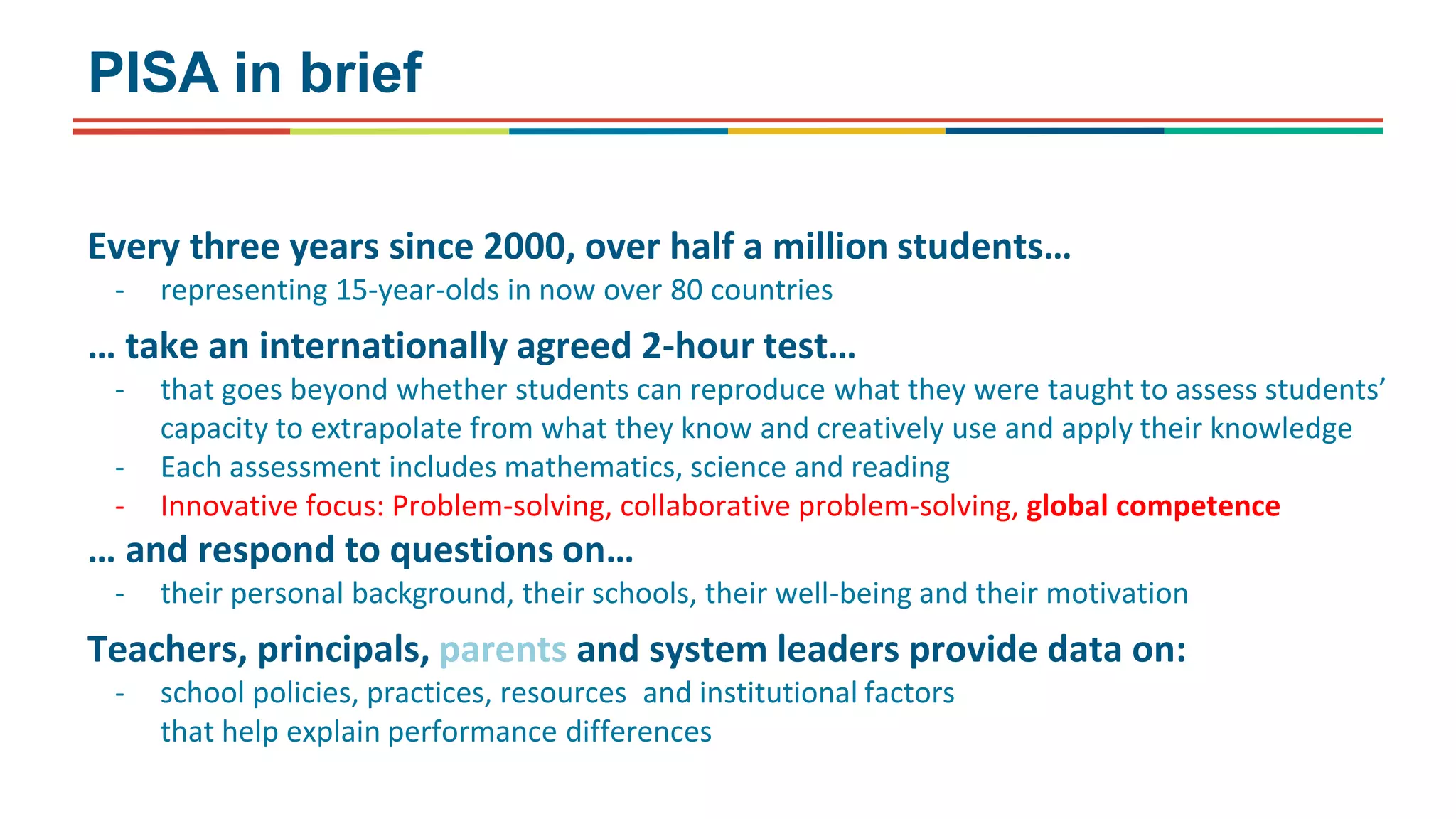 Preparing our youth for an inclusive and sustainable world (PISA Global ...