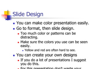 Preparing presentations | PPT