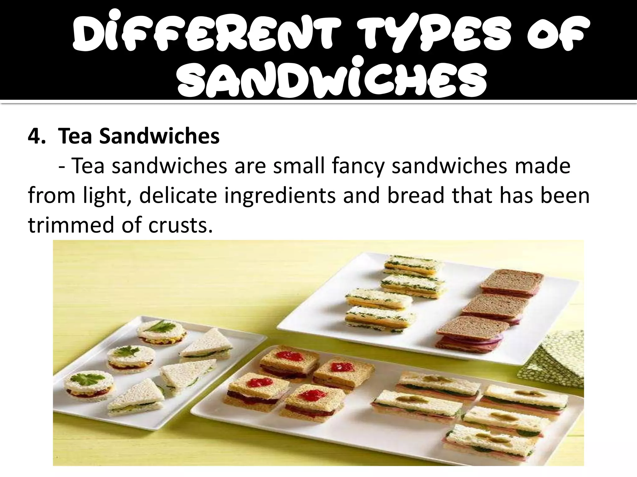 TLE 9 Presentation: Preparing Sandwich | PDF