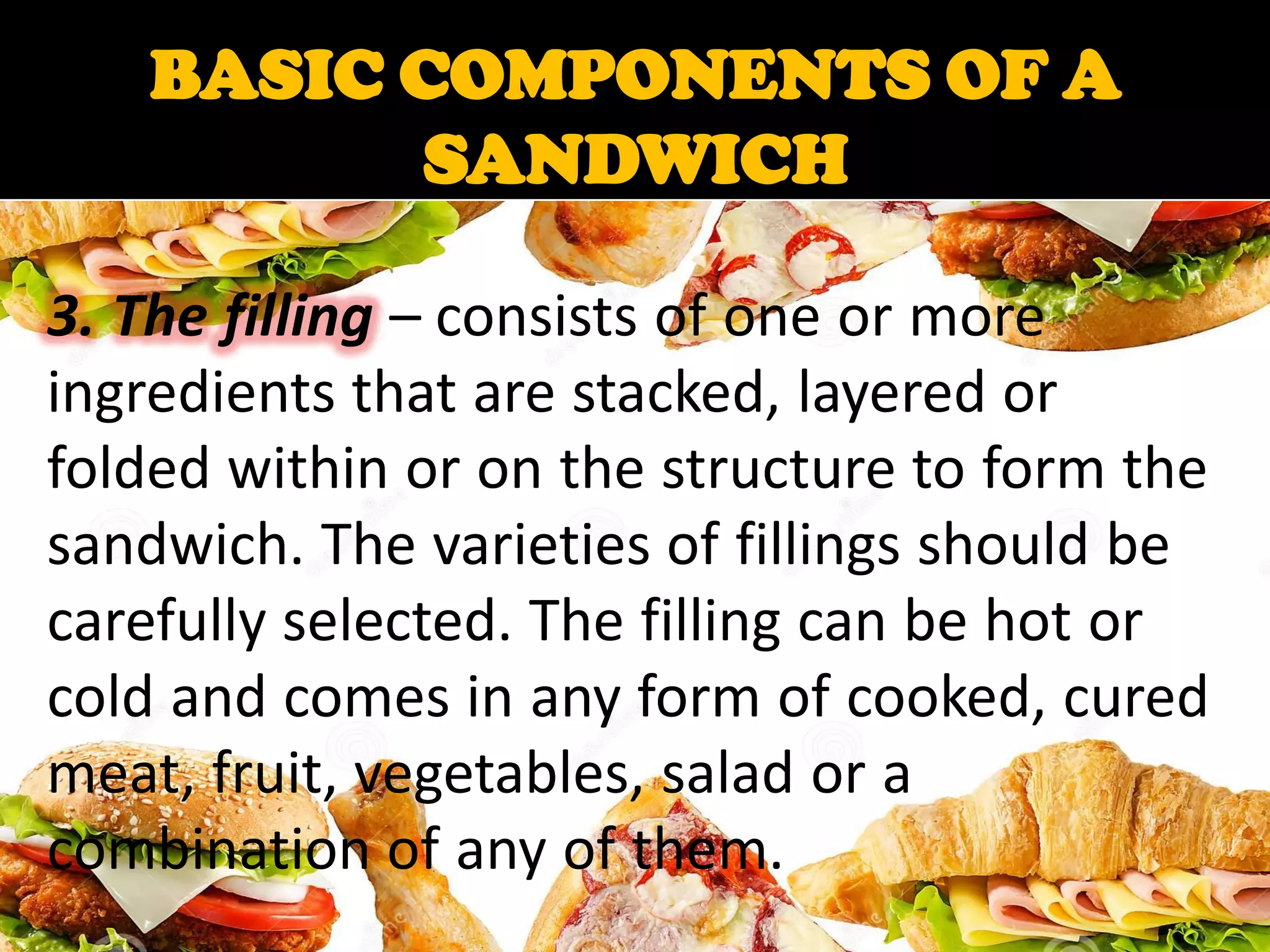 TLE 9 Presentation: Preparing Sandwich | PDF