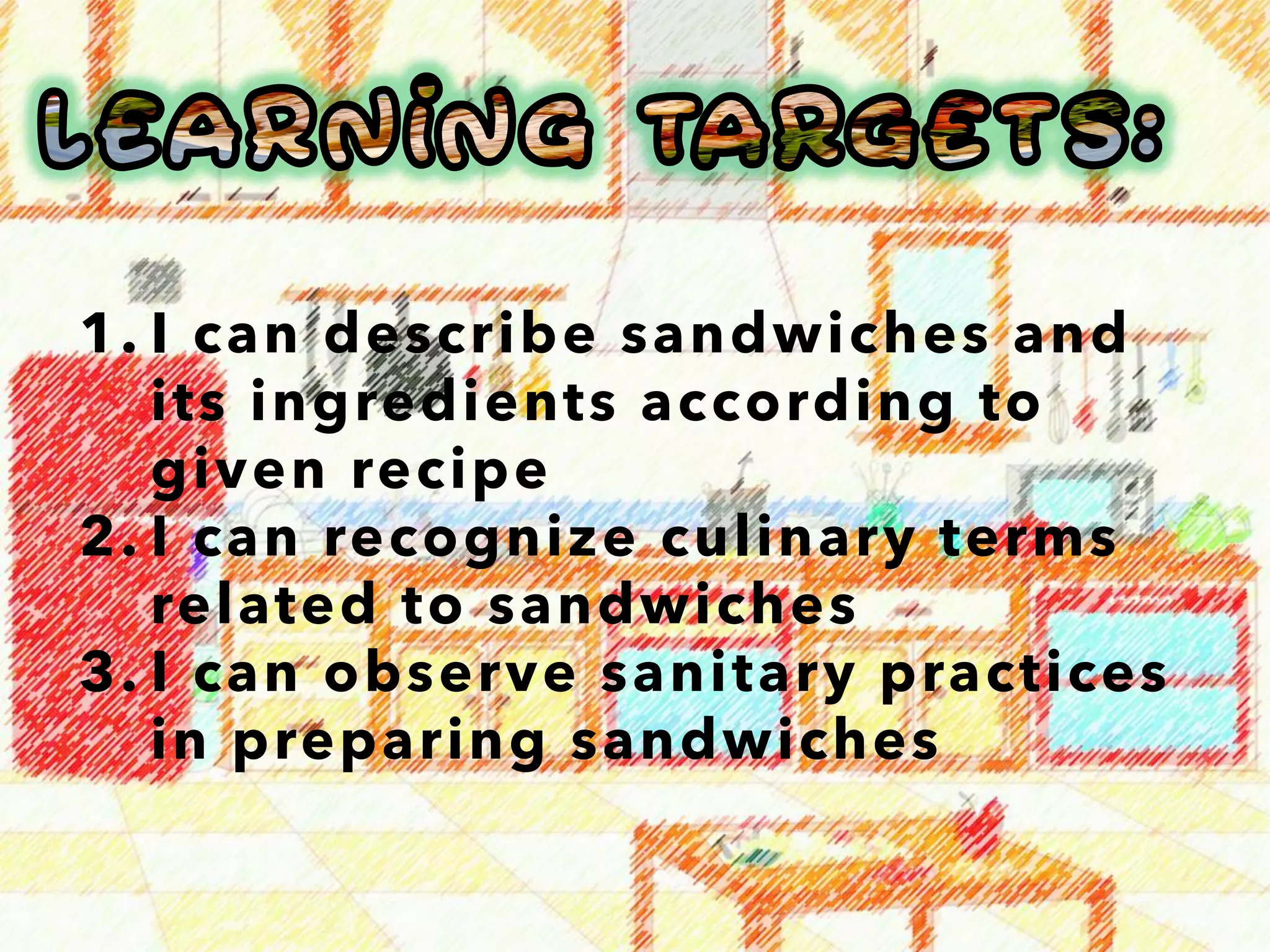 TLE 9 Presentation: Preparing Sandwich | PDF