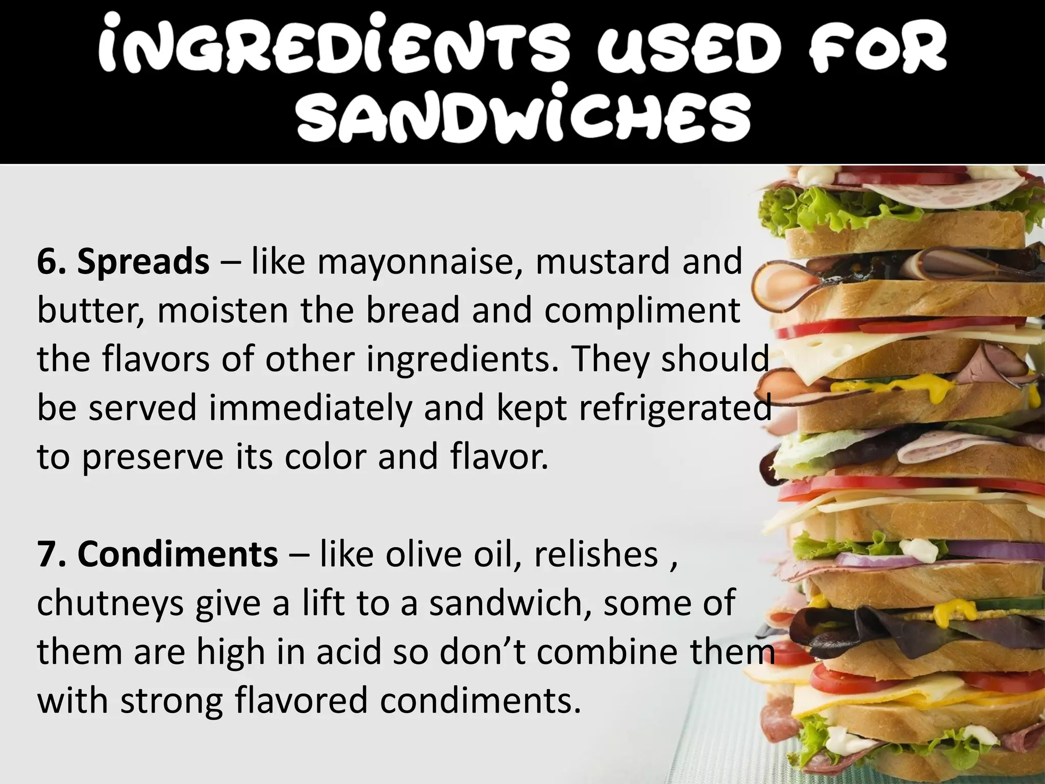 TLE 9 Presentation: Preparing Sandwich | PDF