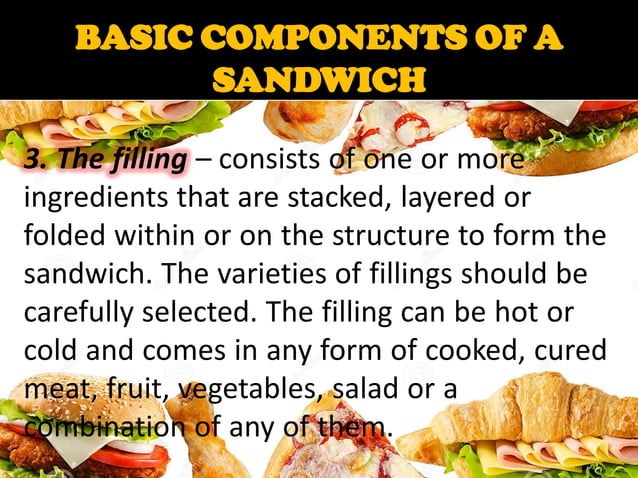 TLE 9 Presentation: Preparing Sandwich | PDF