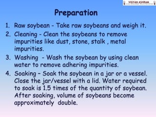 Preparing soymilk | PPTX