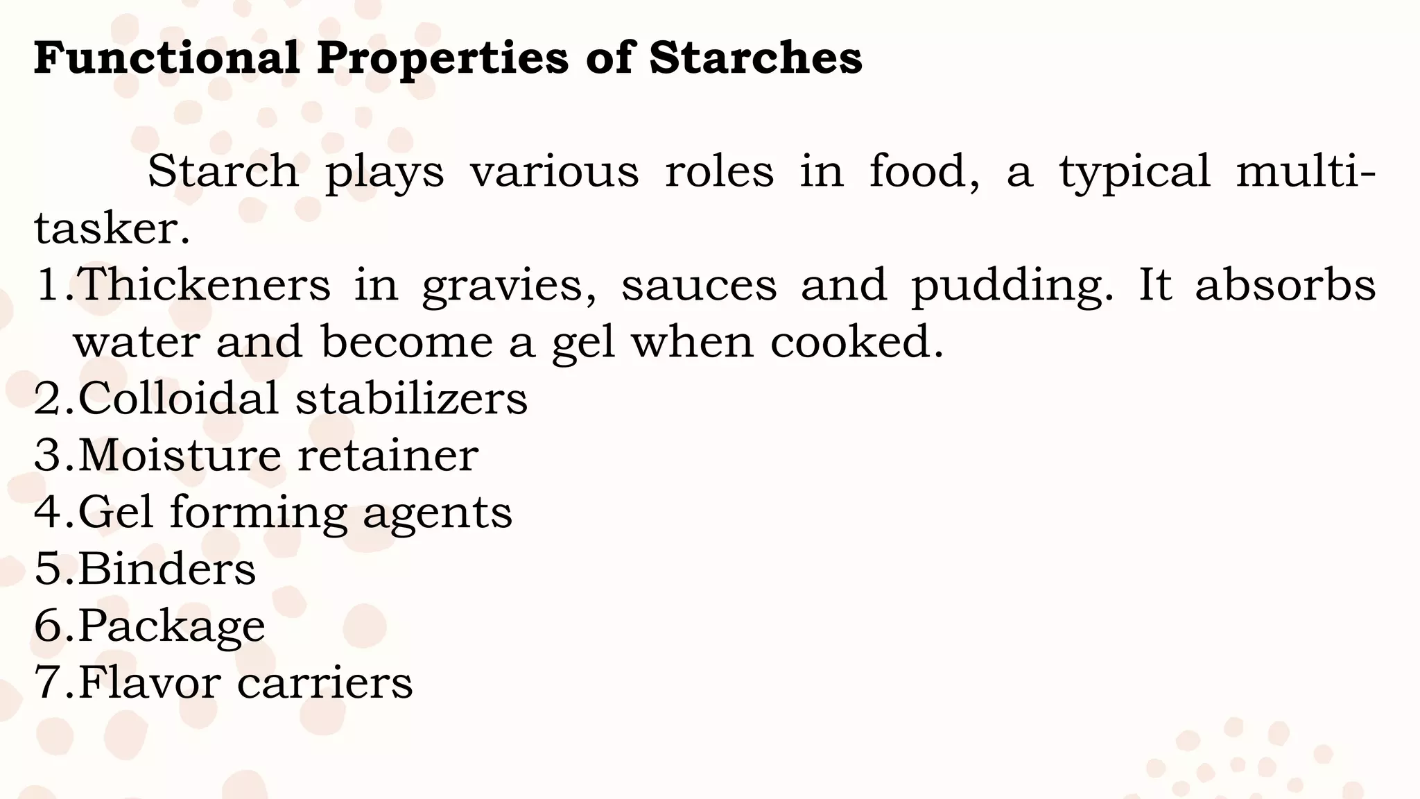 Preparing starch dishes | PPTX