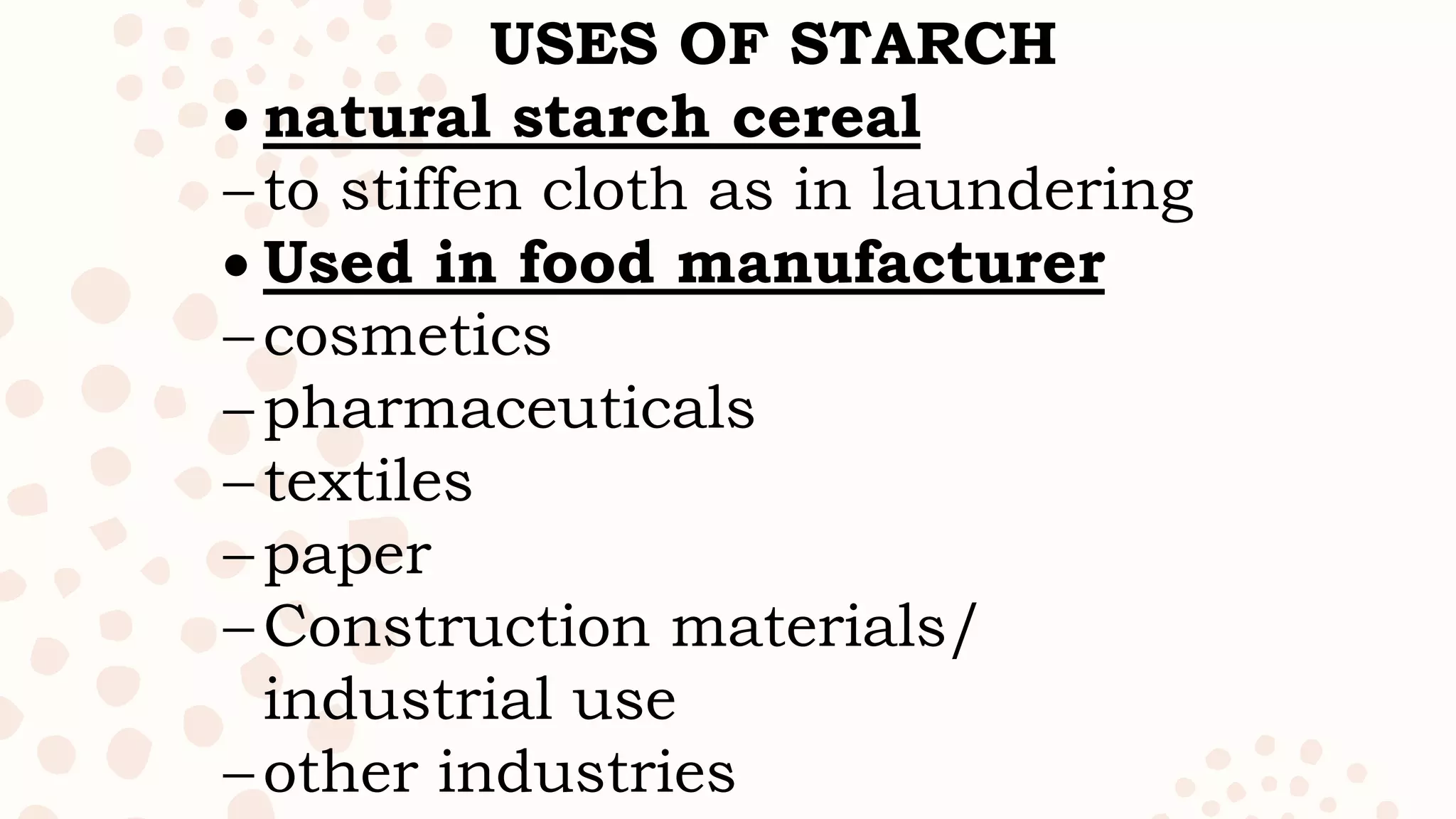 Preparing starch dishes | PPTX