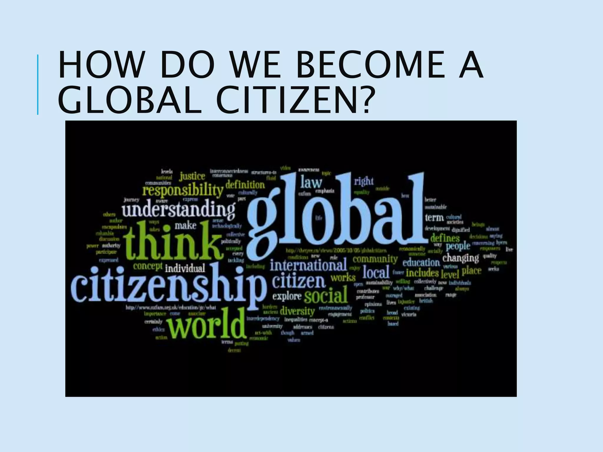 Preparing students to be global citizens | PPTX