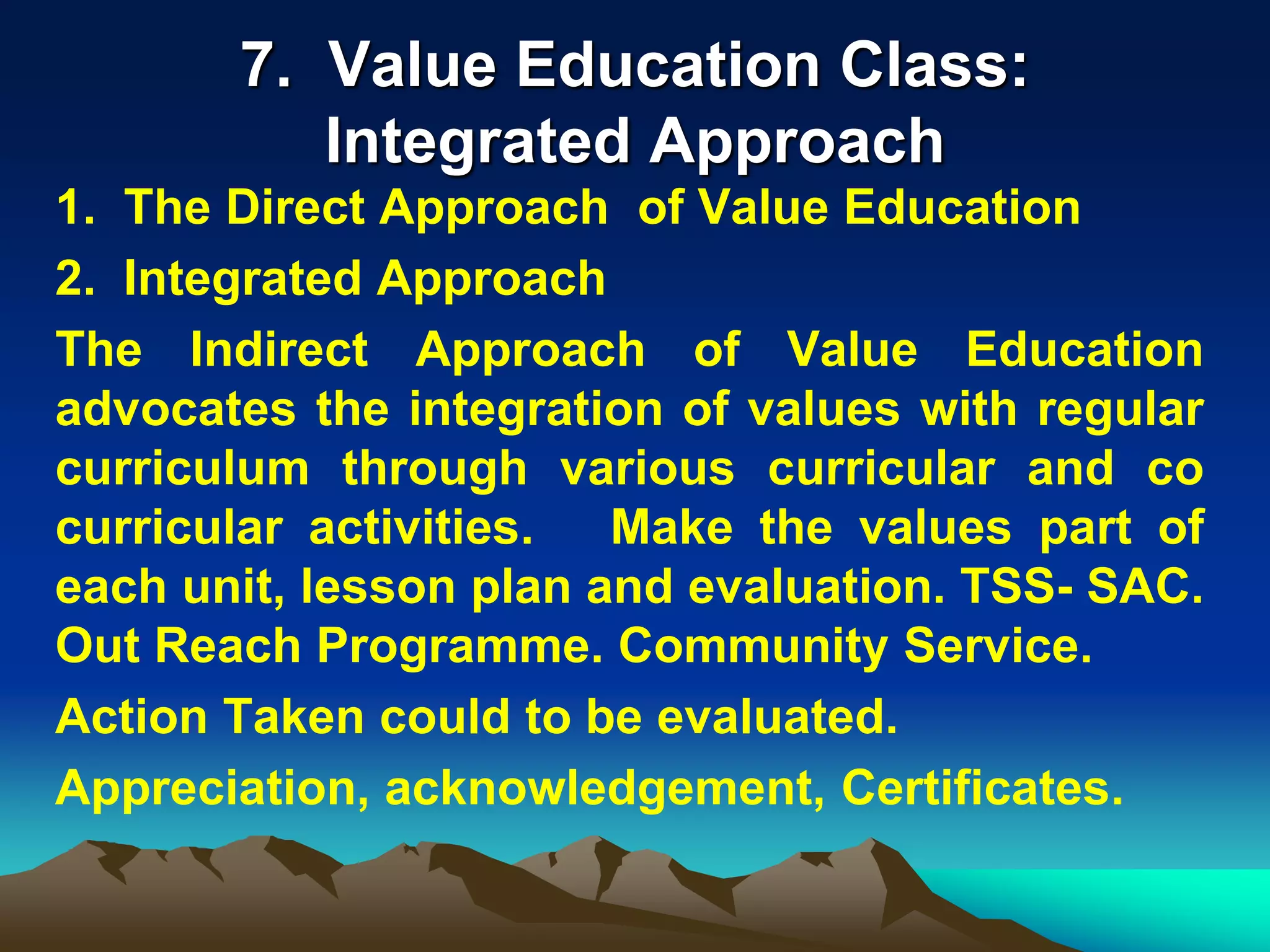 Preparing teachers for integrative value education | PPTX