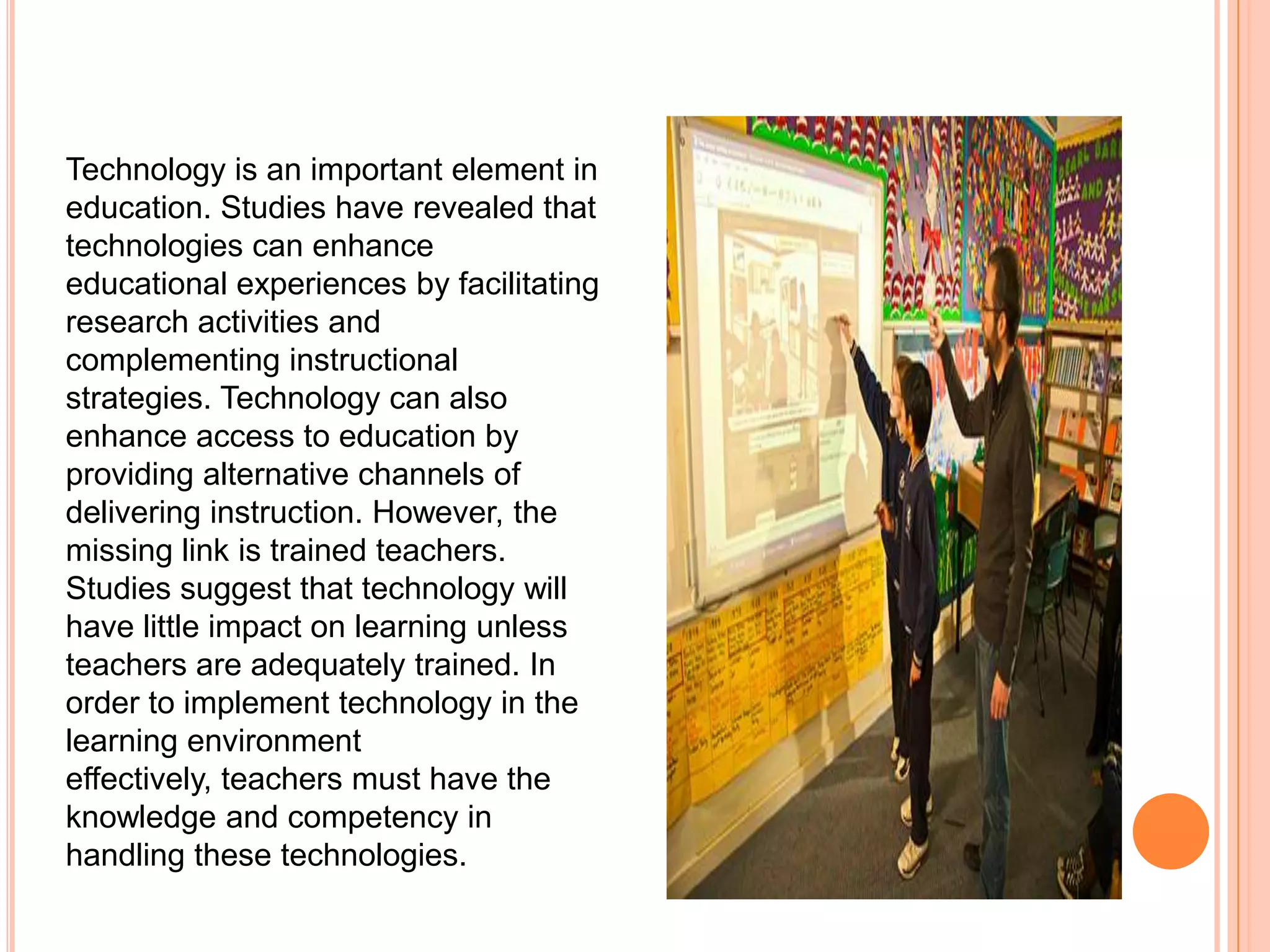 Preparing teacher to use technology | PPTX