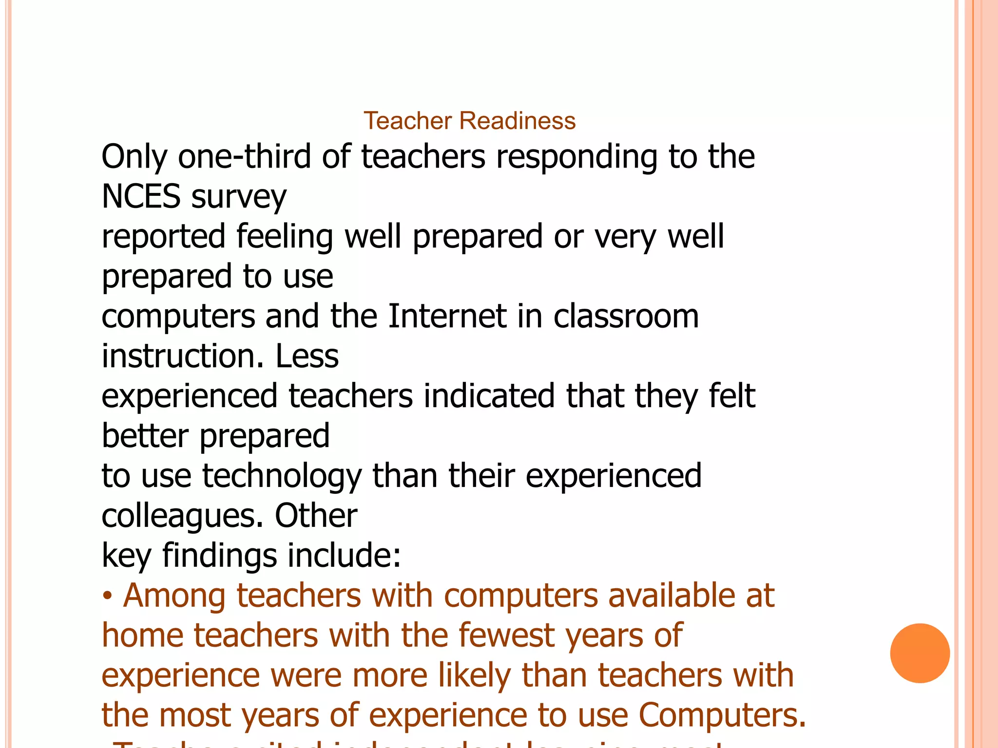 Preparing teacher to use technology | PPTX