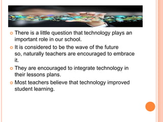 Preparing teacher to use technology | PPTX