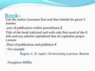 Preparing the list of references | PPT