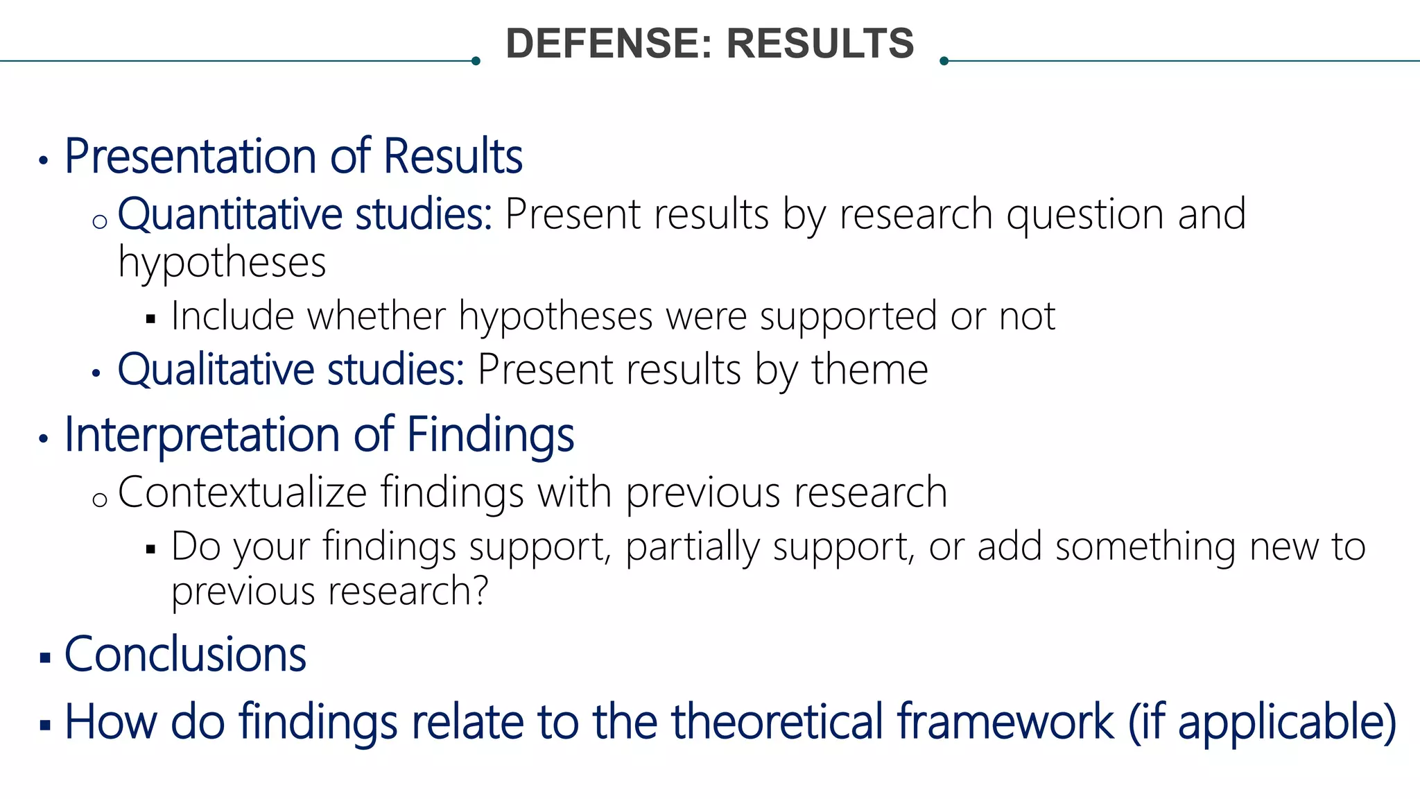 Preparing to Defend Your Research | PPTX