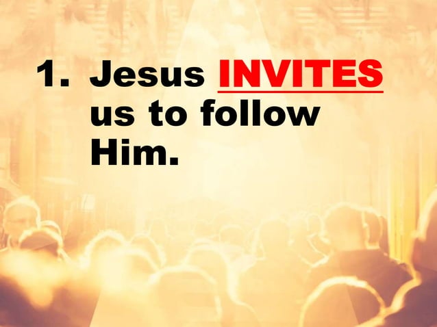 Preparing to follow jesus | PPT