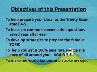 Preparing Trinity Grade 4 5 With Spanish Year Four Students | PPTX ...
