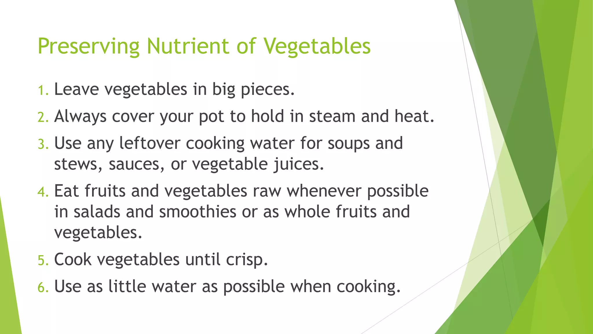 Preparing Vegetable Dishes | PPTX