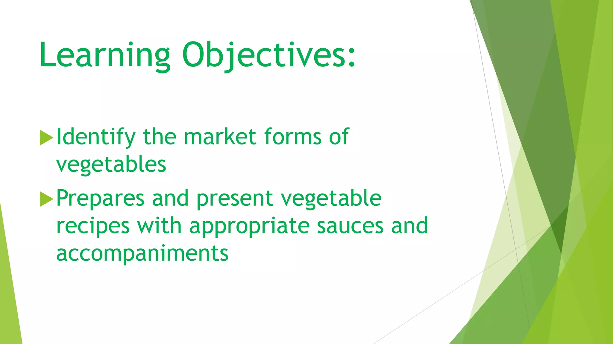 Preparing Vegetable Dishes | PPTX