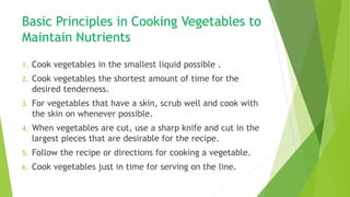 Preparing Vegetable Dishes | PPTX