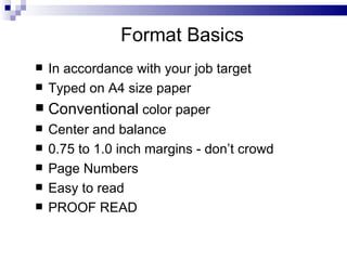 Preparing your cv | PPT