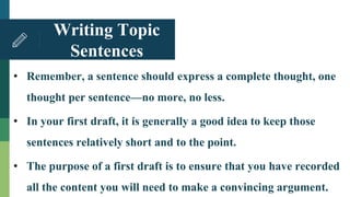 Preparing your draft (writing research paper) | PPT