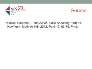 Preparing your first speech | PPTX