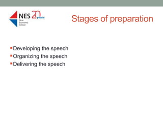 Preparing your first speech | PPTX