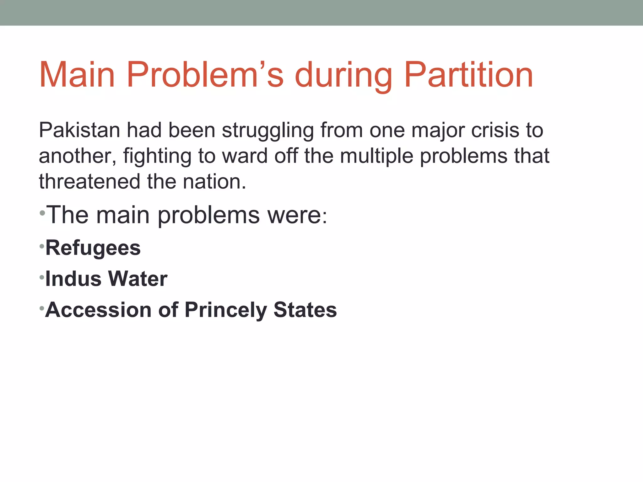 Pre partition presentation | PPT