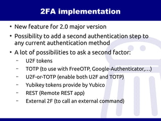 [Pass The SALT 2018] Second factor authentication in LemonLDAP::NG | PPT