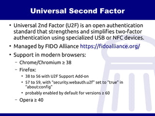 [Pass The SALT 2018] Second factor authentication in LemonLDAP::NG | PPT