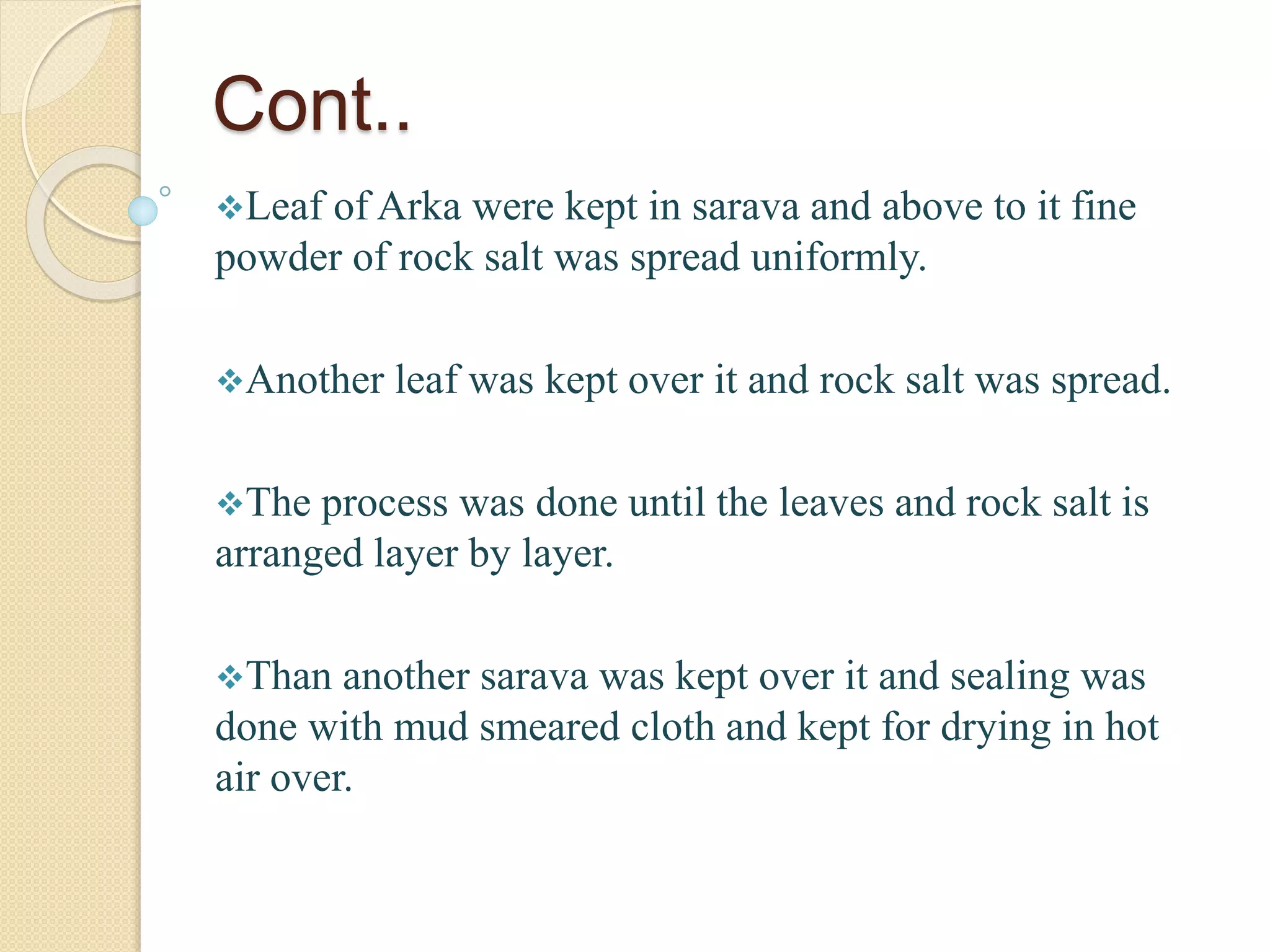 Prepatation of arka lavana | PPTX
