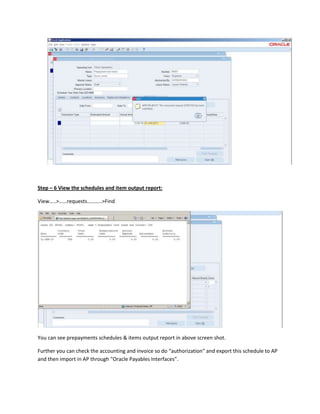 Prepayments "Oracle Property Manager" | DOCX | Real Estate Renting and ...