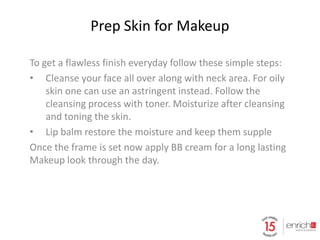 Prep before makeup | PPTX