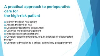Preperation of a patient for surgery with systemic comorbidities | PPTX