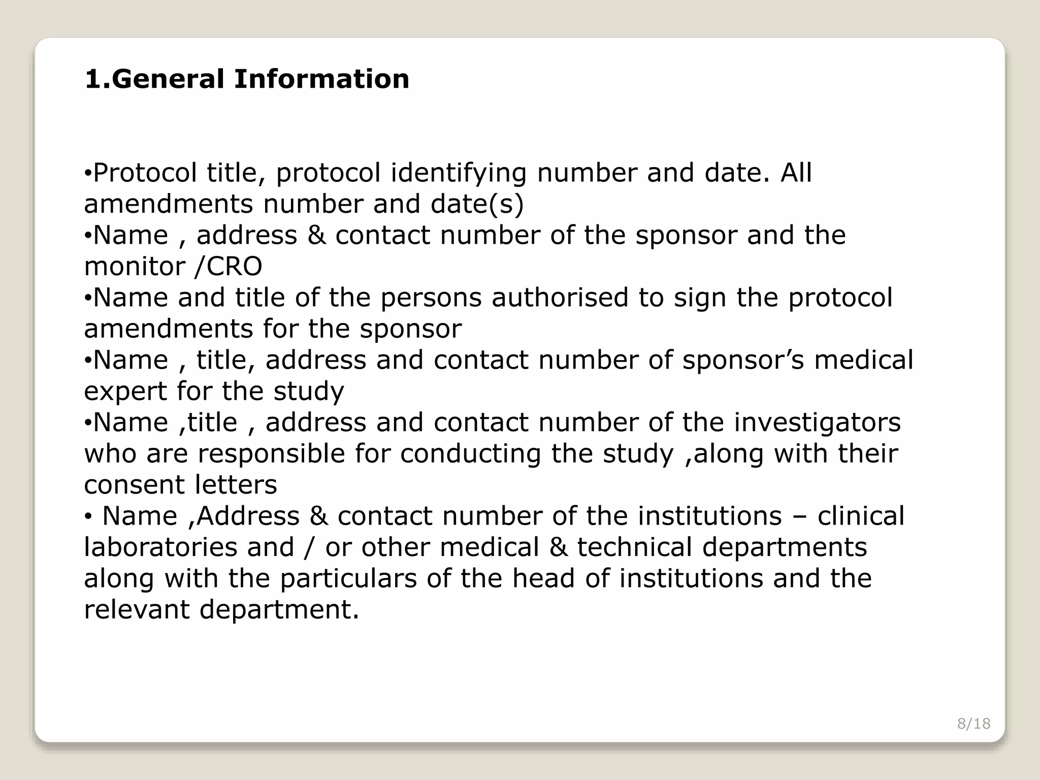 Preparation of protocol | PPTX