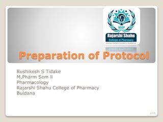 Preparation of protocol | PPTX
