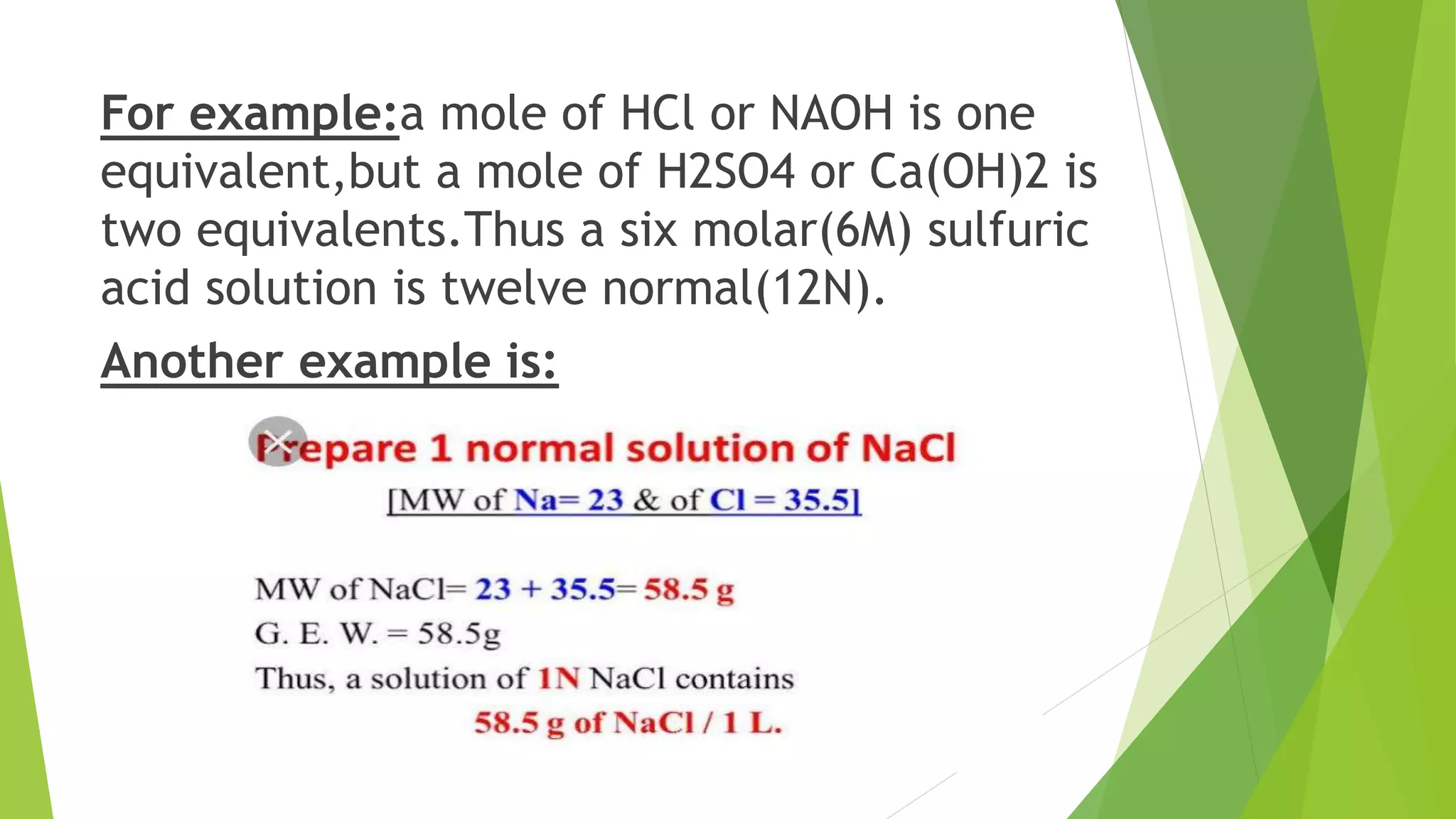 Preperation of solution | PPTX
