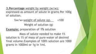 Preperation of solution | PPTX