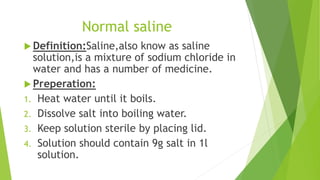 Preperation of solution | PPTX