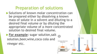 Preperation of solution | PPTX