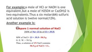 Preperation of solution | PPTX