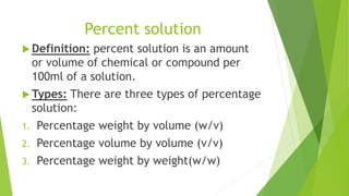 Preperation of solution | PPTX