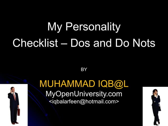 My Personality Development | PPT | Free Download