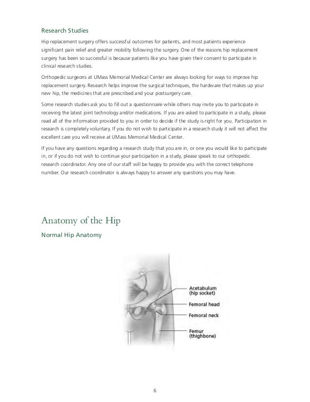 Preparing for Hip Replacement